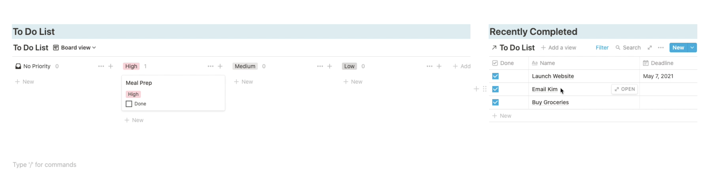 3 Ways To Create A To Do List In Notion Managing Tasks With Linked 