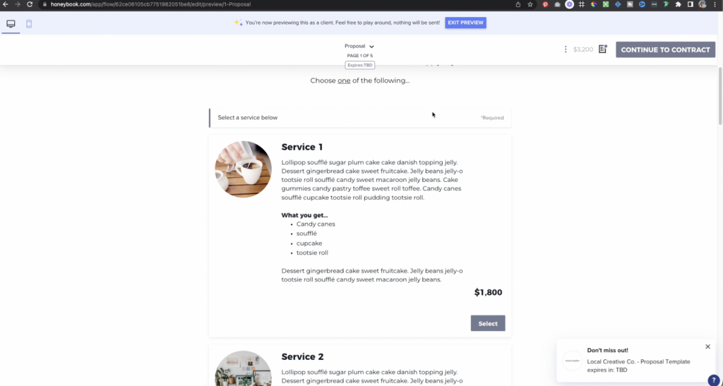 How To Create A Honeybook Proposal Template Or Access Mine 